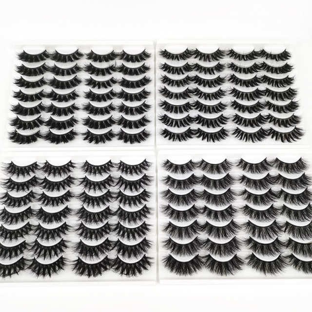 A Box Of 14 Pairs Of Three-Dimensional Multi-Layer 3D False Eyelashes ...